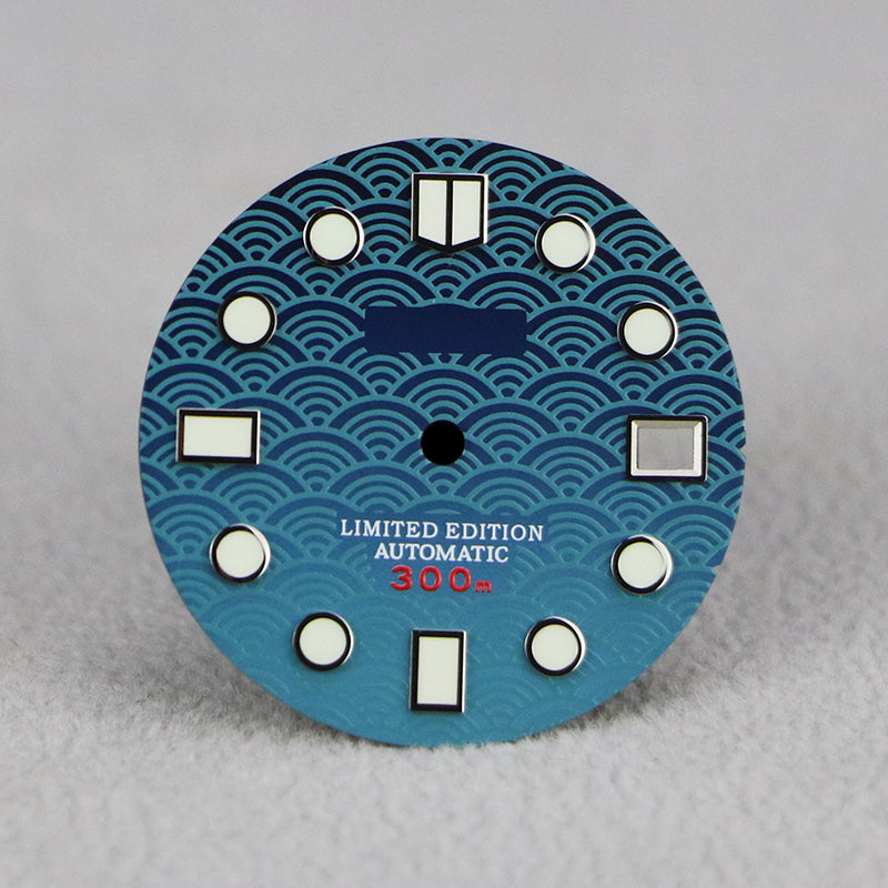 blue dial seigaiha wave dial – 2dWatches