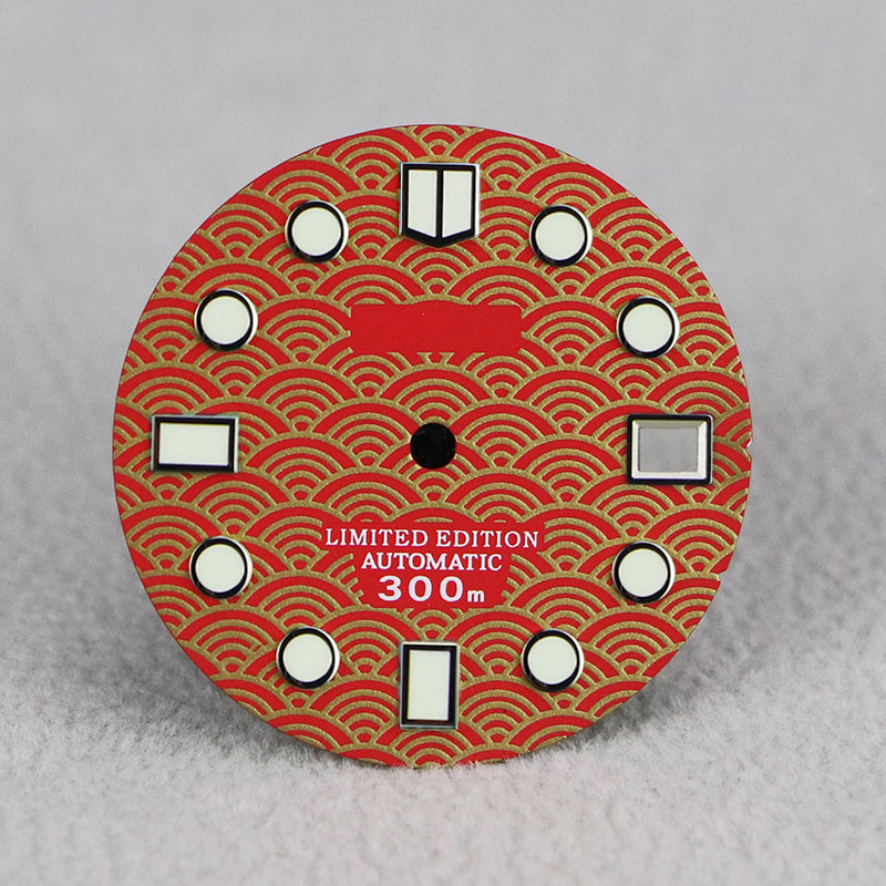 Red dial seigaiha wave dial – 2dWatches